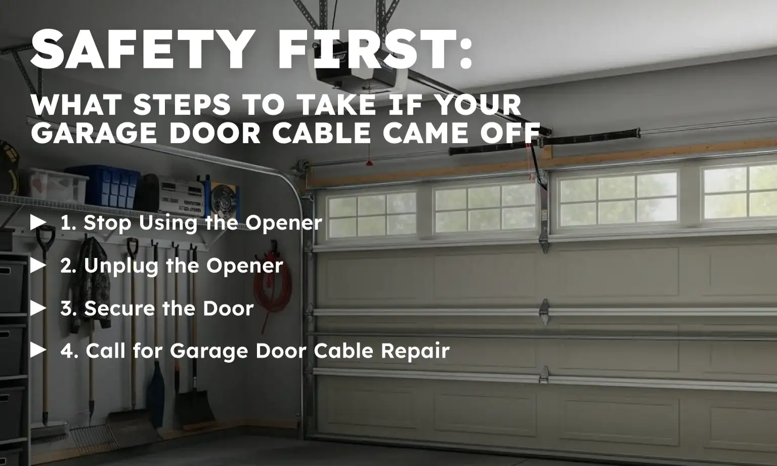 Garage Door Cable Came Off the Drum | Fix It Safely Today