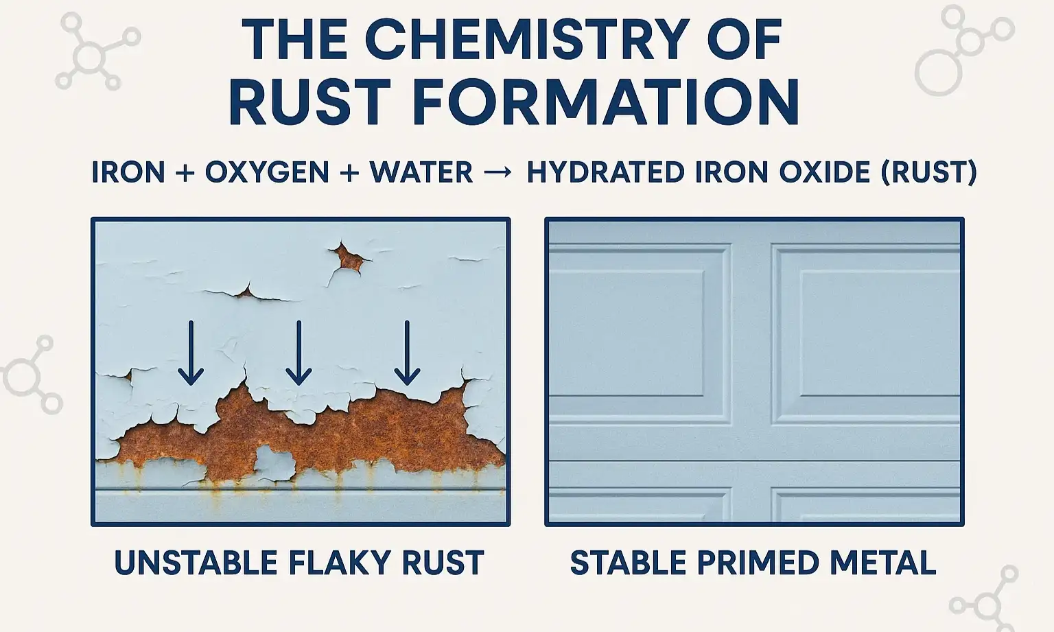 Prepping and Painting Rusted Garage Doors | Up & Down Garage